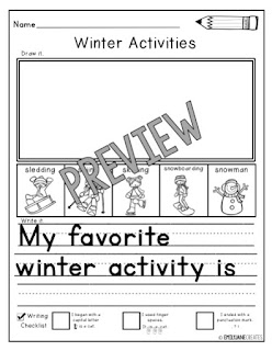 Emily Jane Creates: JANUARY NO PREP KINDERGARTEN PACKET-OVER 100 PAGES!