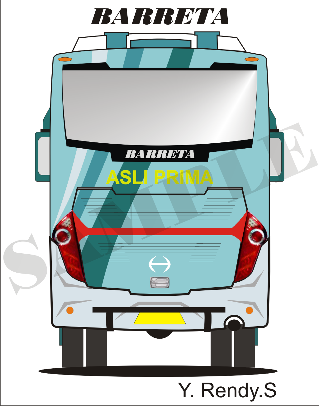 SEPUTAR DESIGN BUS 2D (BARRETA) | SEPUTAR BUS DAN TRUK