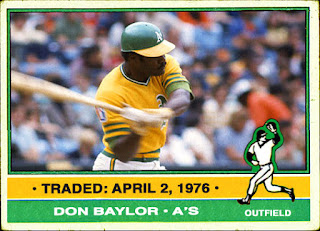 WHEN TOPPS HAD (BASE)BALLS!: TRADED: 1976 DON BAYLOR