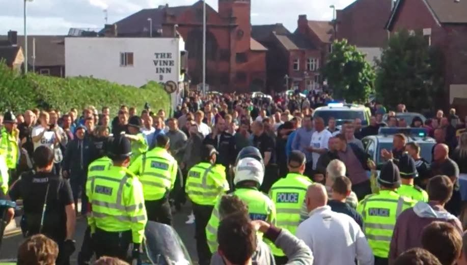 Football Hooligan Pictures: Port vale v Wolves 31 Aug 2013 NINE PICTURES