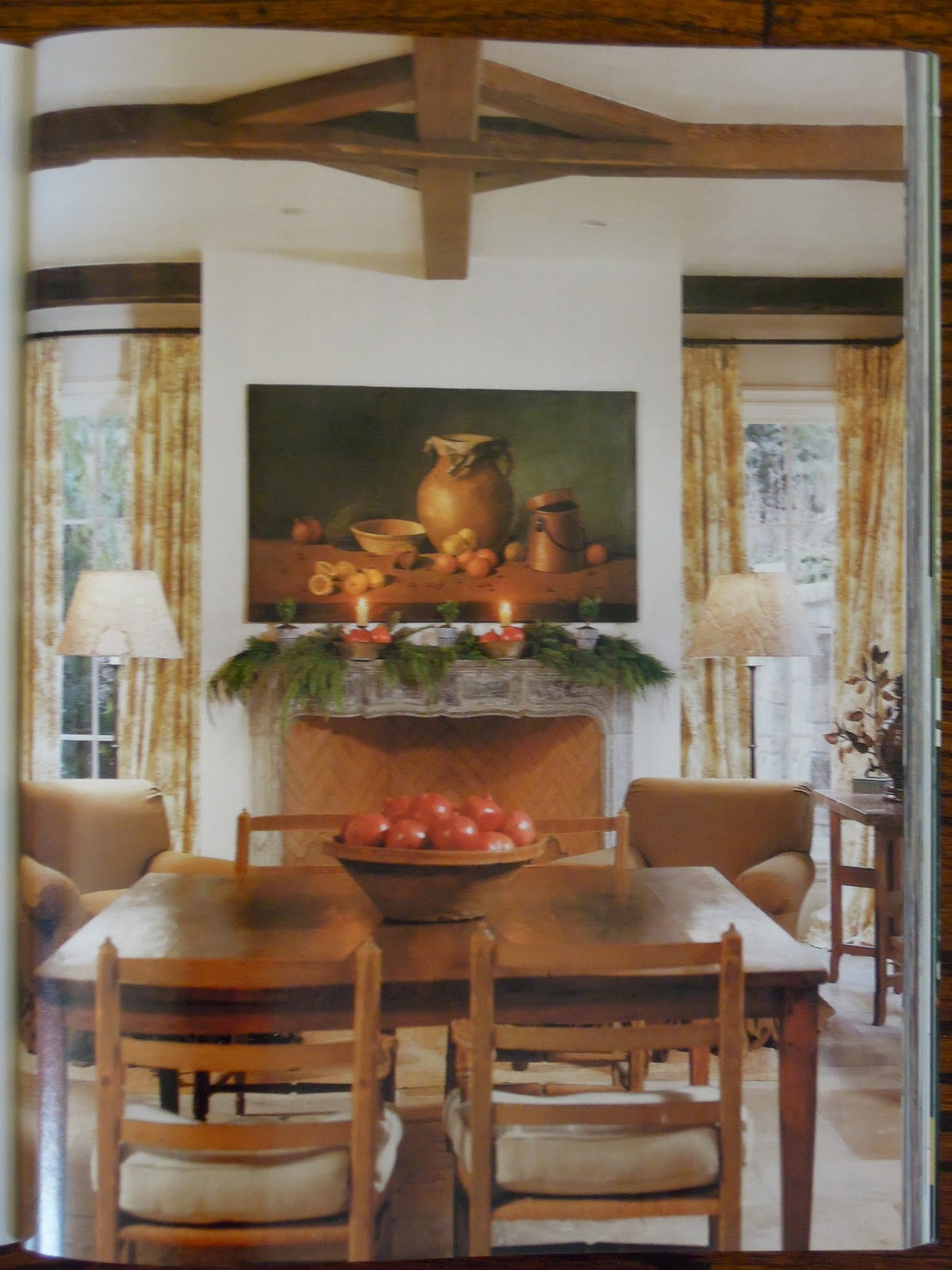 Antiqueaholics: Pamela Pierce Decorates for Christmas, Veranda 2005