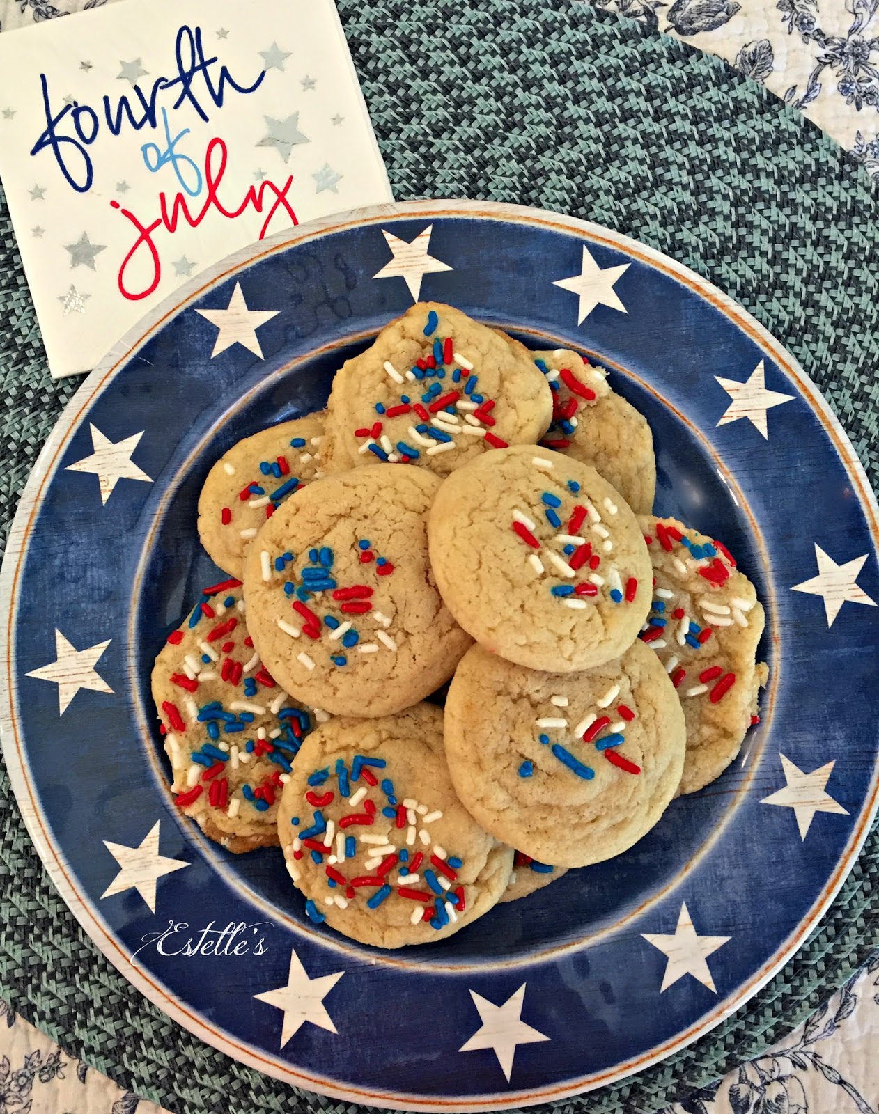 Estelle's: MANGO FRUIT TEA FOR THE FOURTH OF JULY