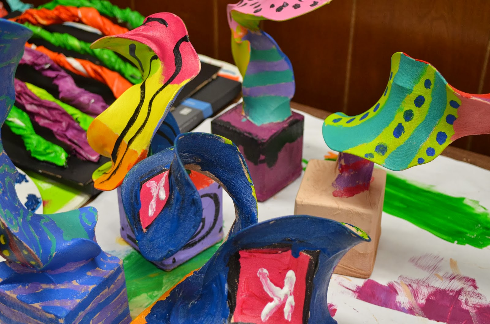 There's a Dragon in my Art Room: Stocking sculptures!