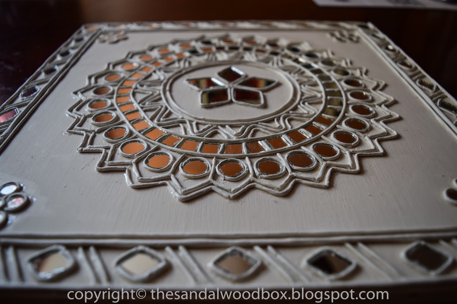 The Sandalwood Box: Lippan Kaam (Mud Mirror Work)