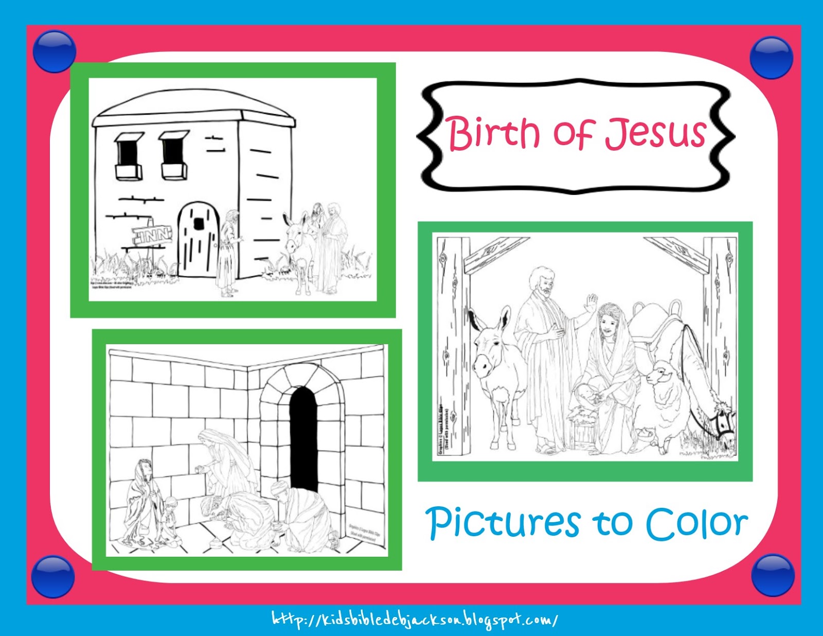 Bible Fun For Kids: Birth of Jesus Cut & Glue Mini Book