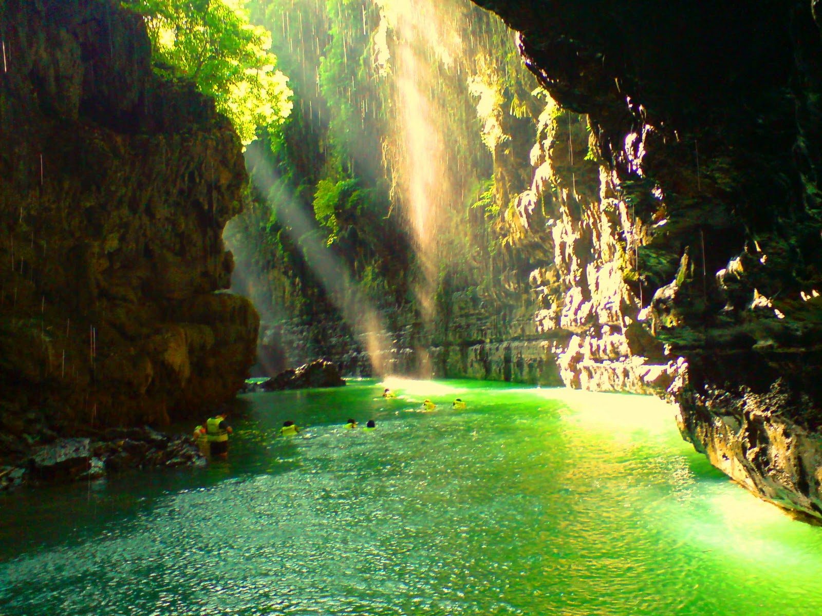 Indonesia Tourism and Agriculture: Heavenly Scenery of Green Canyon ...