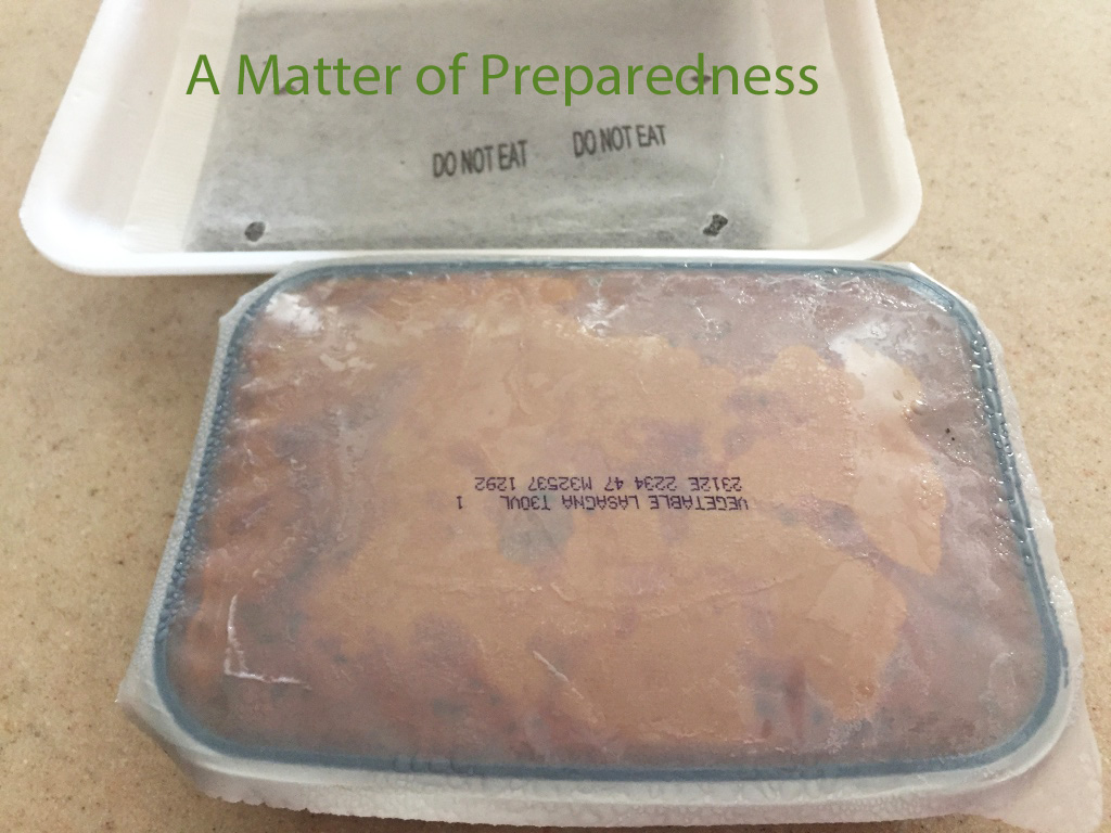 A matter of preparedness: It's a Matter of Shelf Stable Meals....What ...