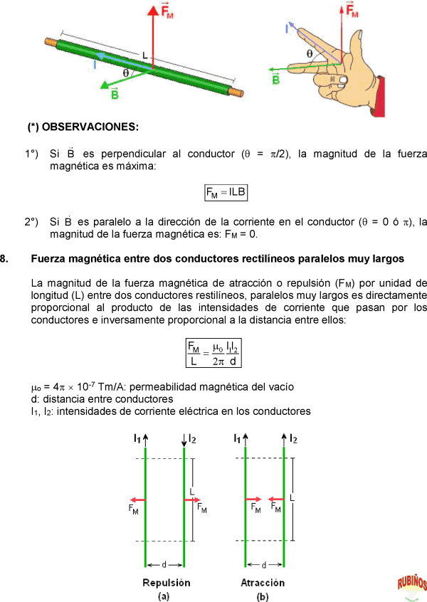 CAMPO MAGNÉTICO FUERZA MAGNÉTICA OERESTED EJERCICIOS RESUELTOS ...