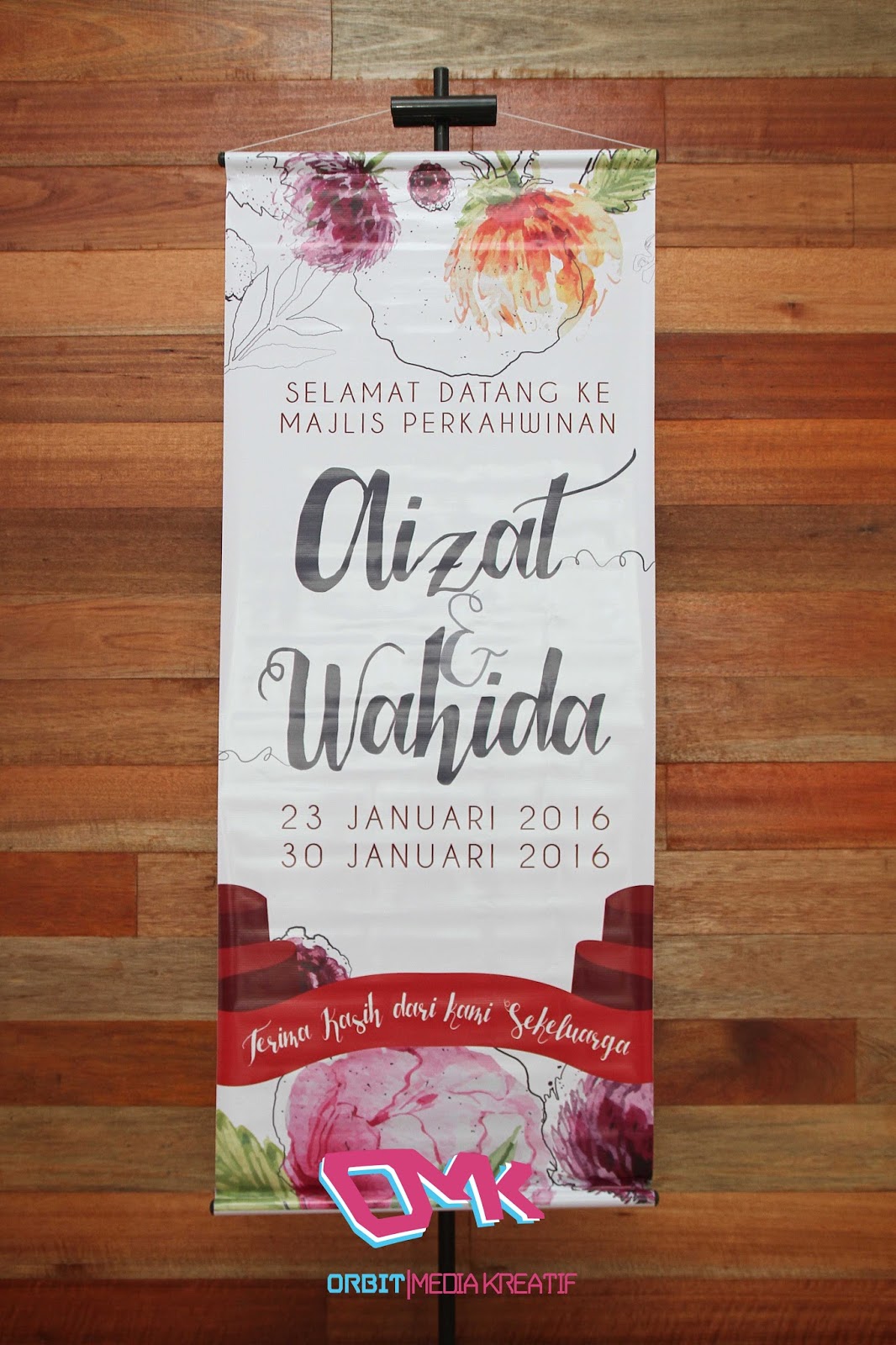 Kad Kahwin Cantik & Berkualiti: BUNTING | BANNER