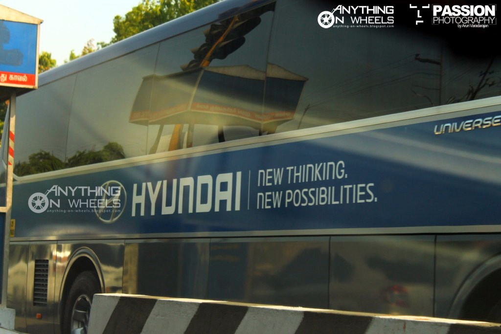ANYTHING ON WHEELS: Hyundai Universe Bus spotted in Chennai; Is it a ...