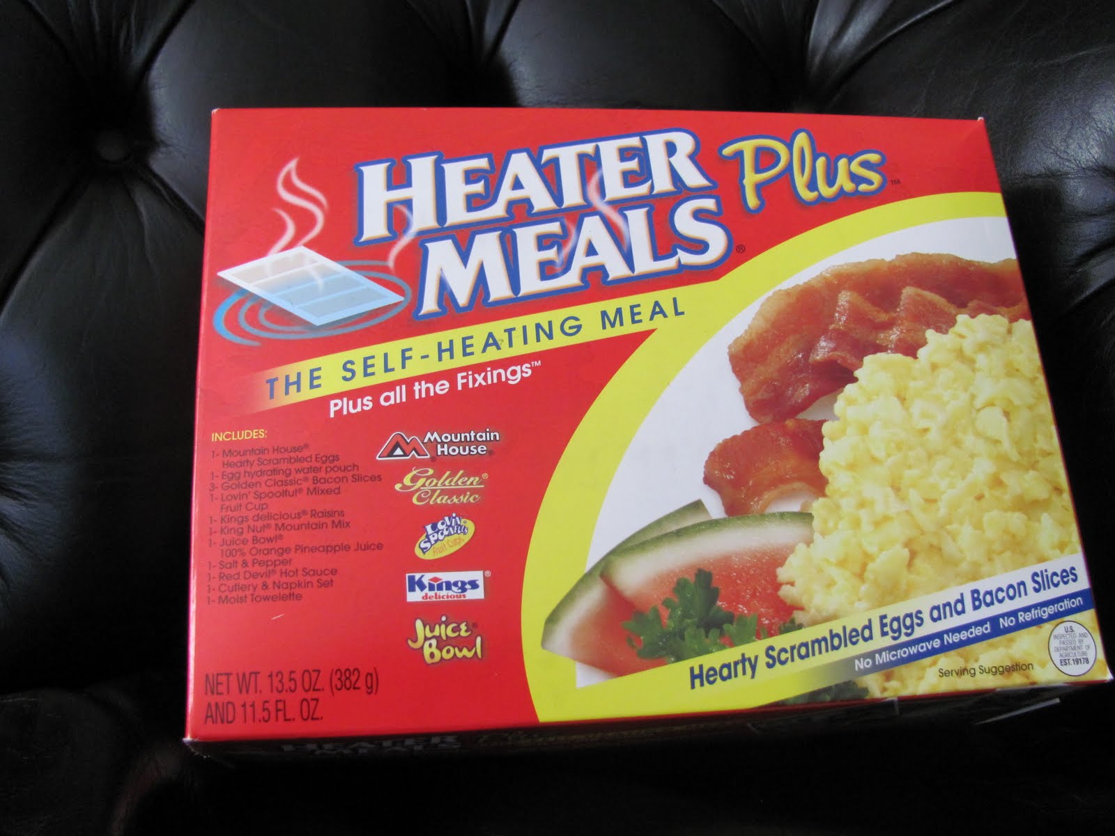 Cuisine Around the World: Heater Meals Plus Hearty Scrambled Eggs and Bacon