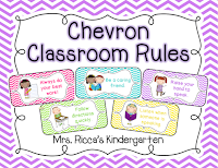 Mrs. Ricca's Kindergarten: NEW Chevron Theme!