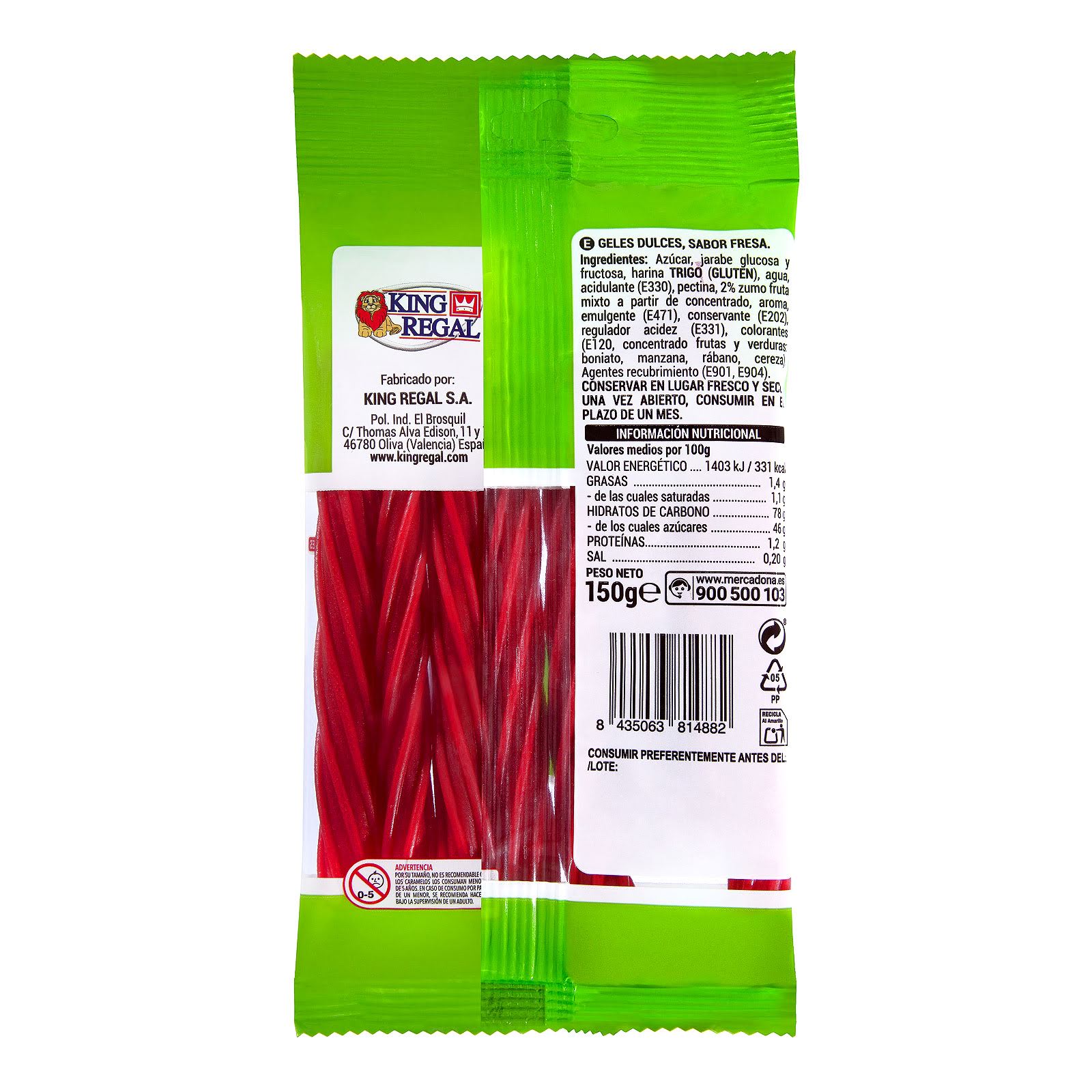 Productos MERCADONA • Categoría de Snacks dulces