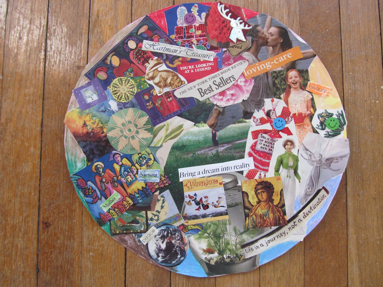 Spirit Stitch: Creative visualization collages