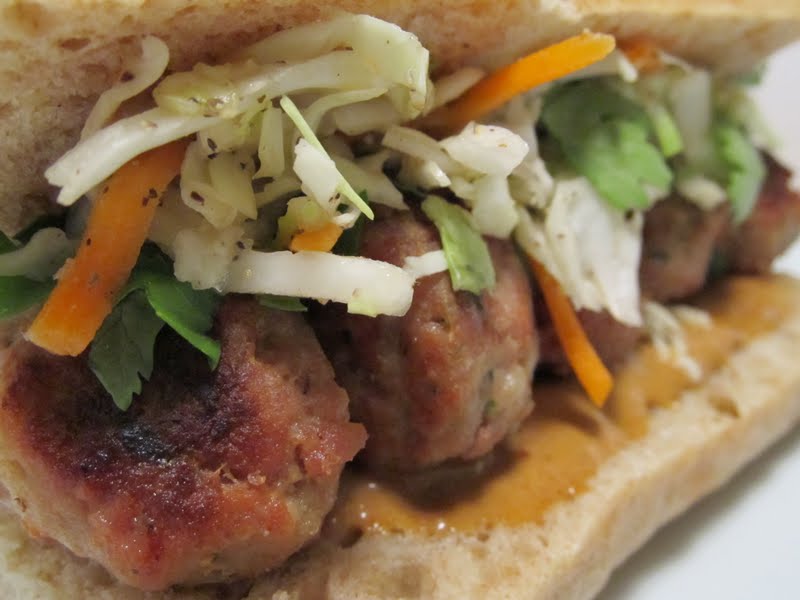 Jenn's Food Journey: Asian Meatball Subs with Hoisin Mayonnaise