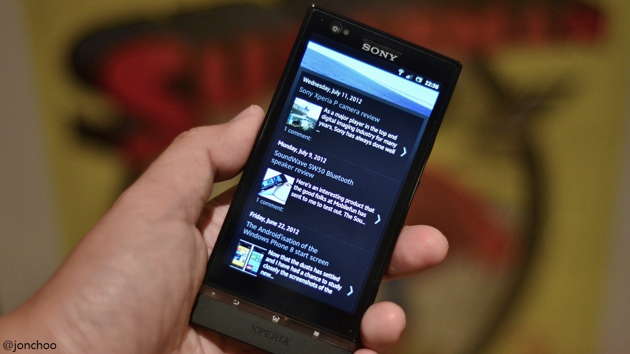 jonchoo: Sony Mobile Xperia P review