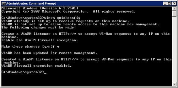 Informática: The WS-Management service cannot process the request