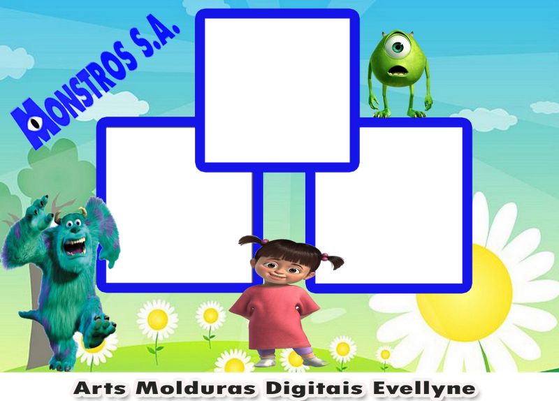 Arts Molduras Digitais Evellyne: Monstro S.A