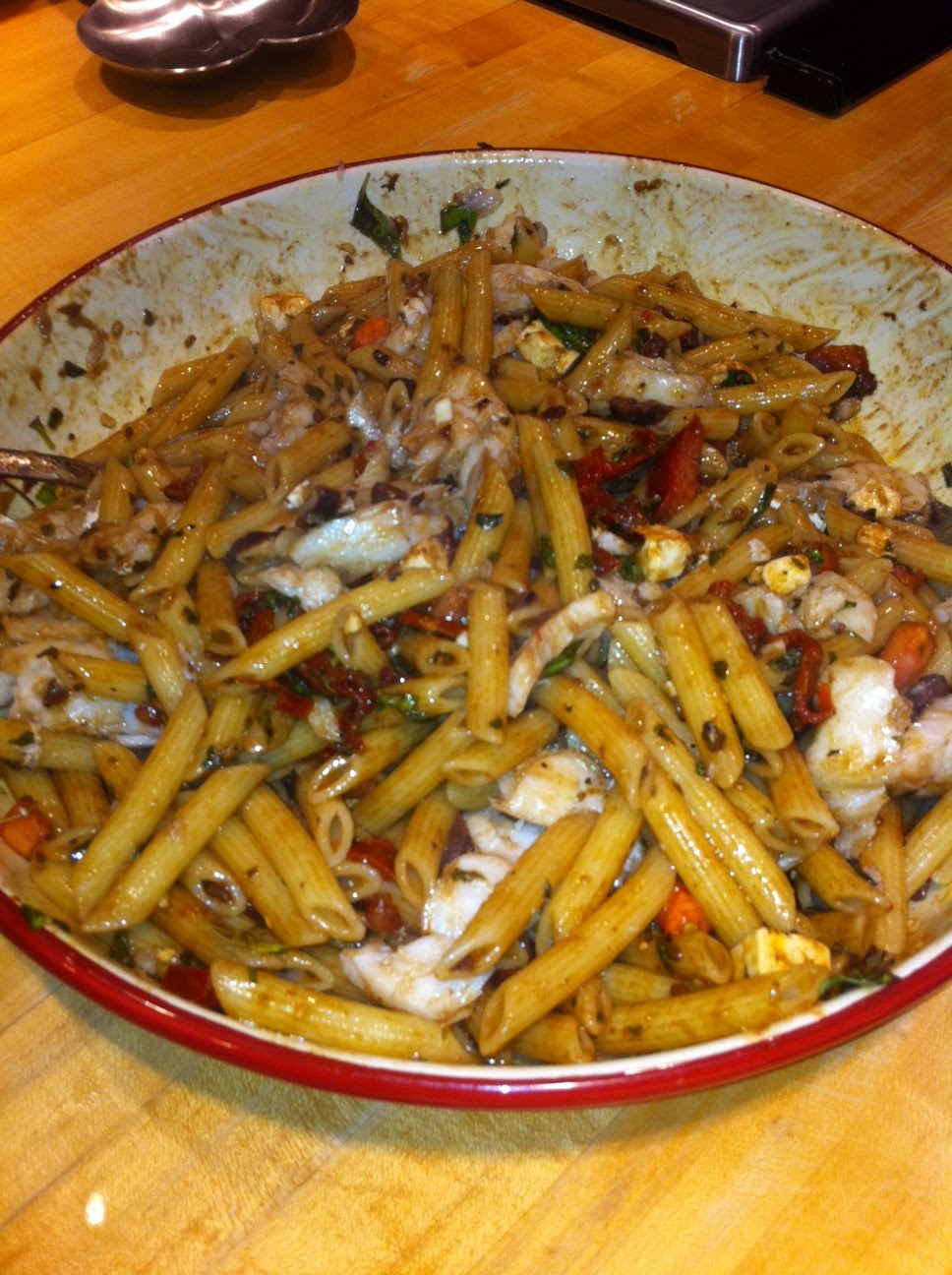 Mediterranean Cod With Tossed Penne Pasta Recipe - Food.com - 340718