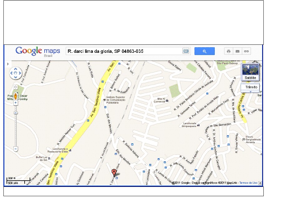 Secretaria de UCP do PPNH: Mapa para chegar à I. P. Vila Natal
