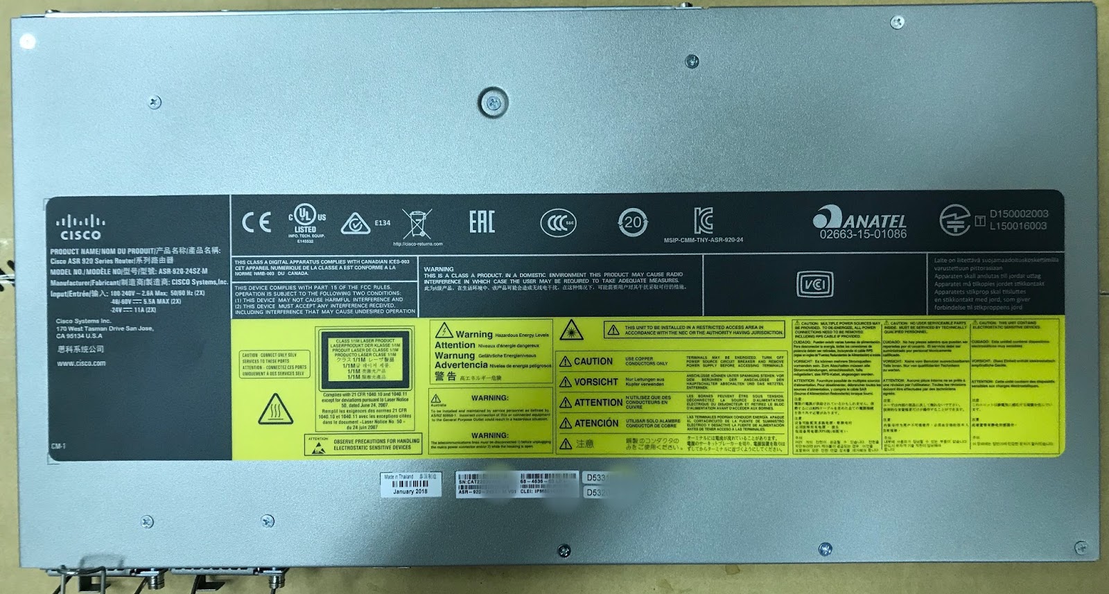 My Network Lab: Upgrading a Cisco ASR 920 Router