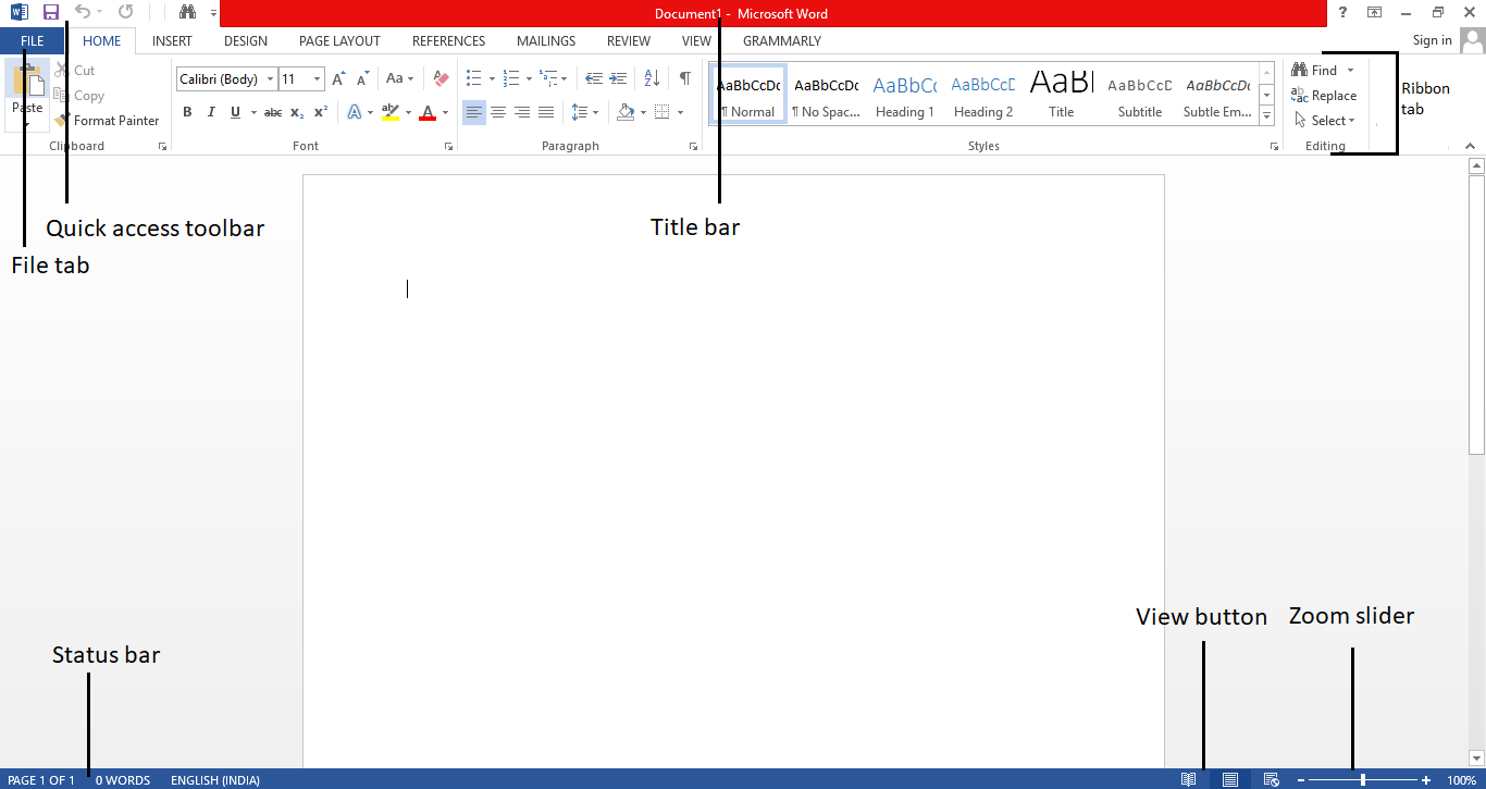 Let's go to ms word tour