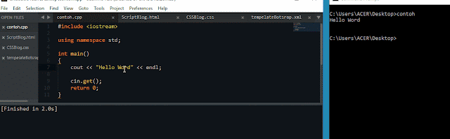 Cara Menjalankan dan Compile Program C++ di CMD Menggunakan Sublime ...
