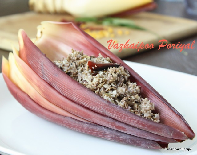 Sandhiya's Cookbook: Vazhaipoo Poriyal | Banana Flower Stir Fry