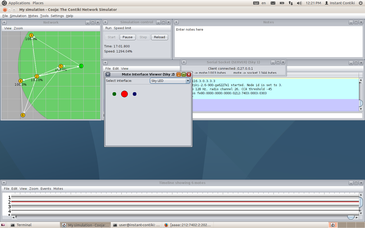 IOT - CoAP implementation in Contiki OS