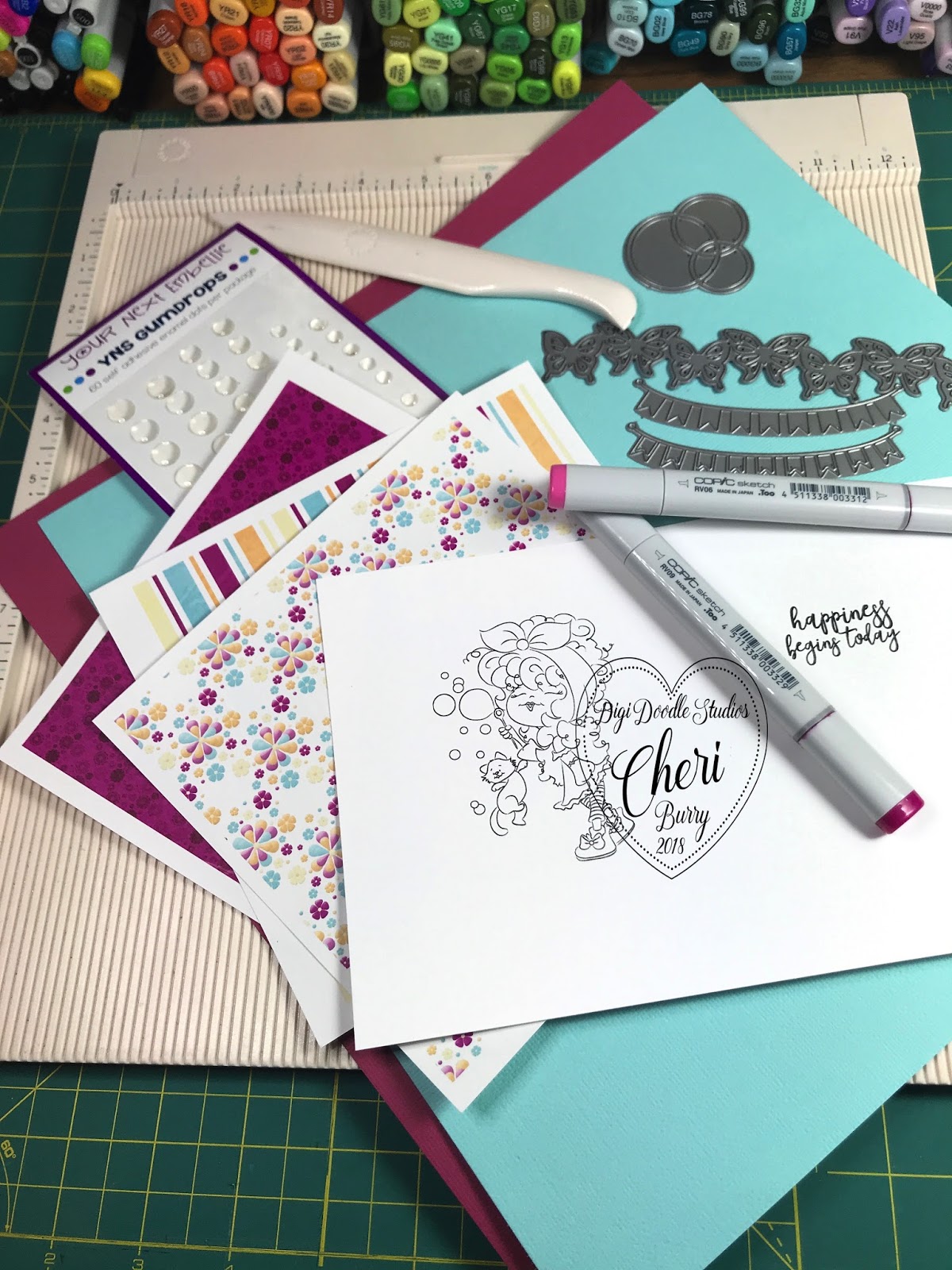 CheriB Designs: Center Step card Tutorial!