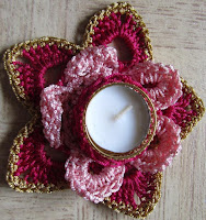 Sweet Nothings Crochet: FIVE LOVELY TEA LIGHT HOLDERS