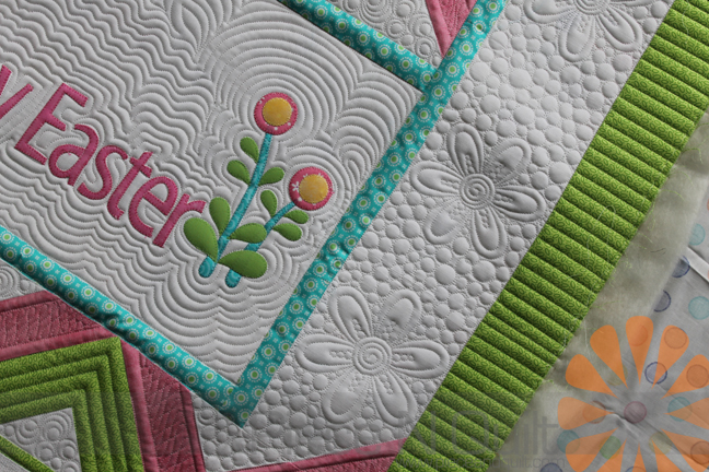 Piece N Quilt: Easter Quilt - Custom Machine Quilting by Natalia Bonner