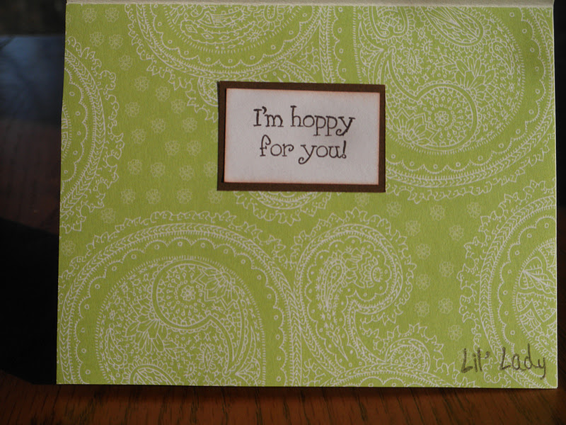 Cricut Crazy Scrapper: Hoppy Birthday card