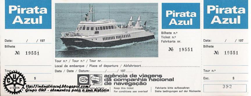 O Grupo CUF - elementos para a sua história: O "Pirata Azul" algumas ...