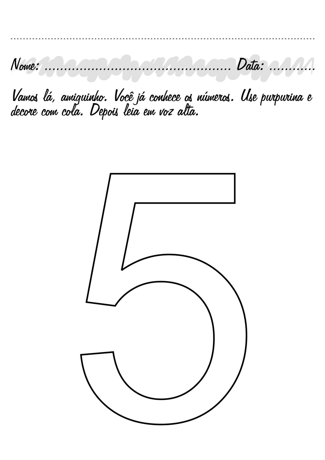 Profª Marcela - atividades: Atividades NUMERO 5