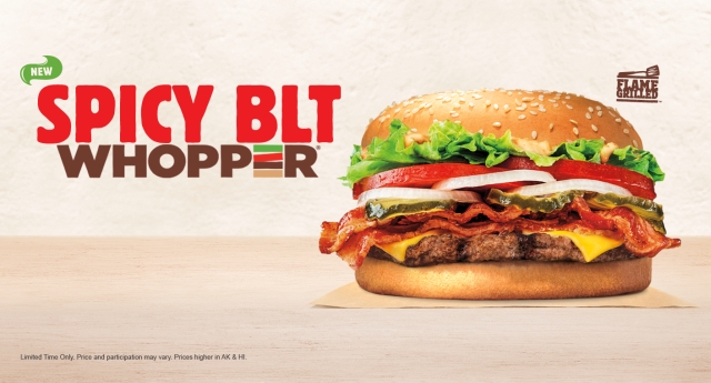 New Spicy BLT Whopper at Burger King