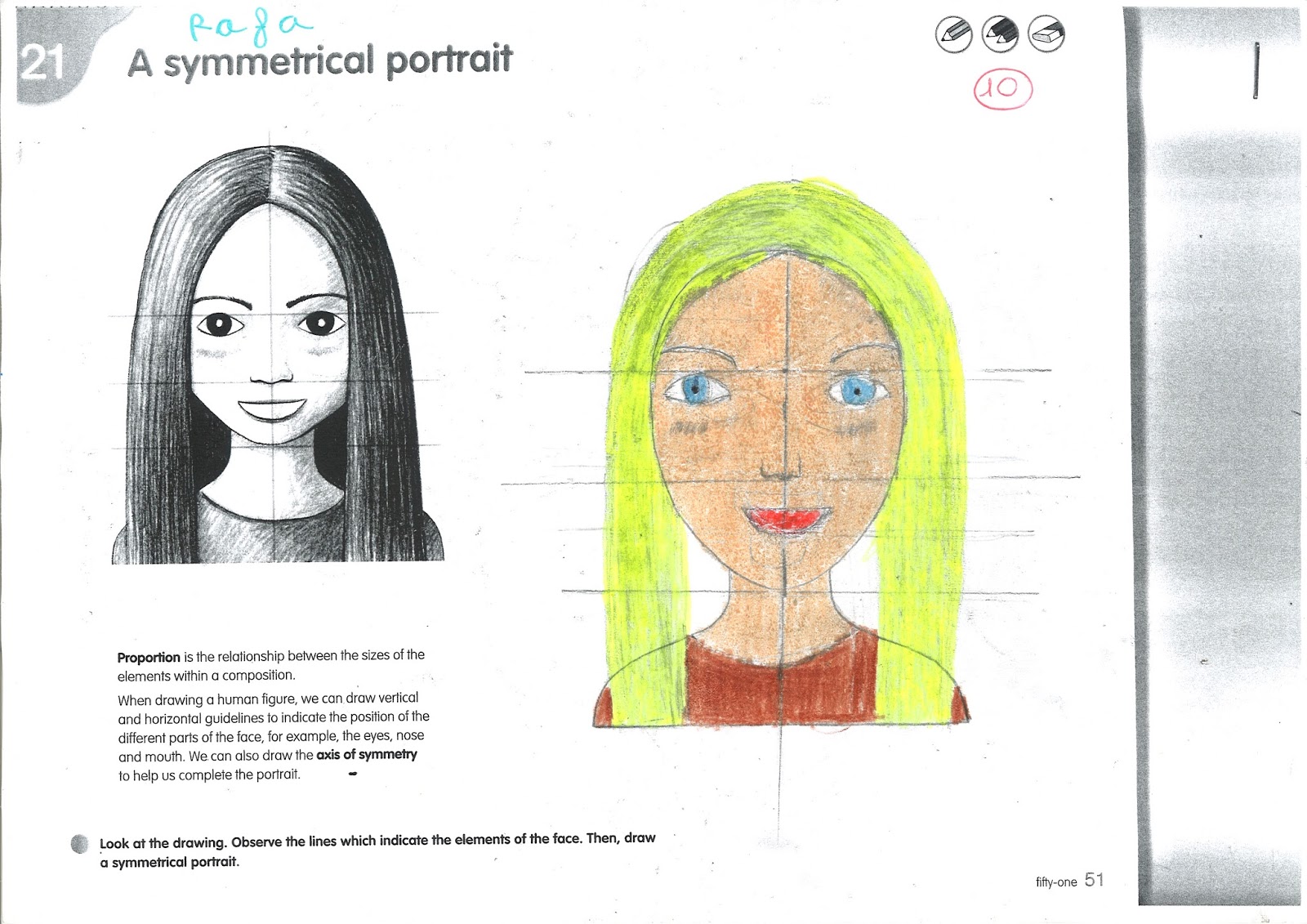 El cuaderno del maestro: A symmetrical portrait