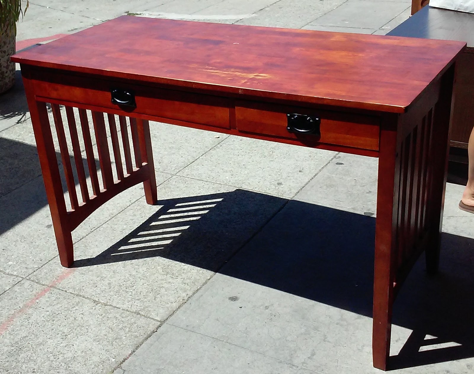 UHURU FURNITURE & COLLECTIBLES: SOLD #3004 4 1/2' Mission Style Library ...