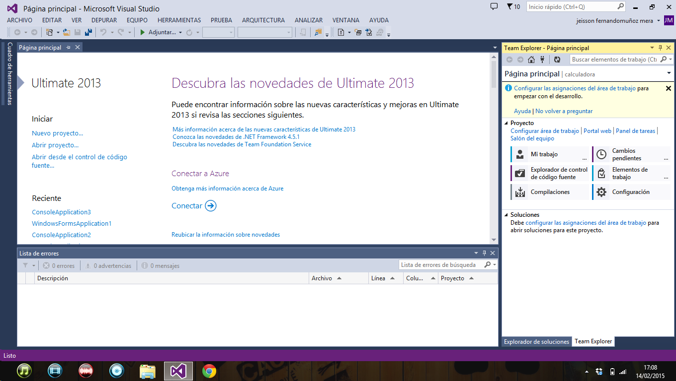 AYUDAS .NET: CREANDO REPOSITORIOS EN VISUAL STUDIO ULTIMATE 2013