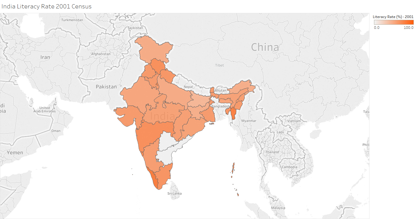 My Heart: Indian Literacy Revolution -- Tableau Maps