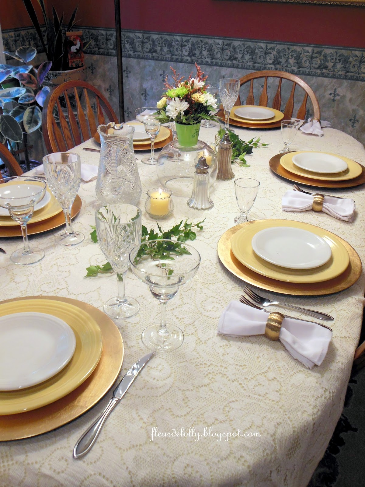 Fleur de Lolly: My Daughter's Birthday Meal Table Setting