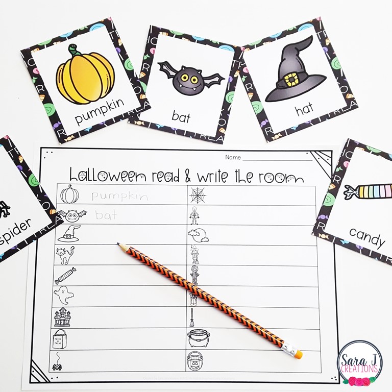 Halloween Vocabulary Activities | Sara J Creations