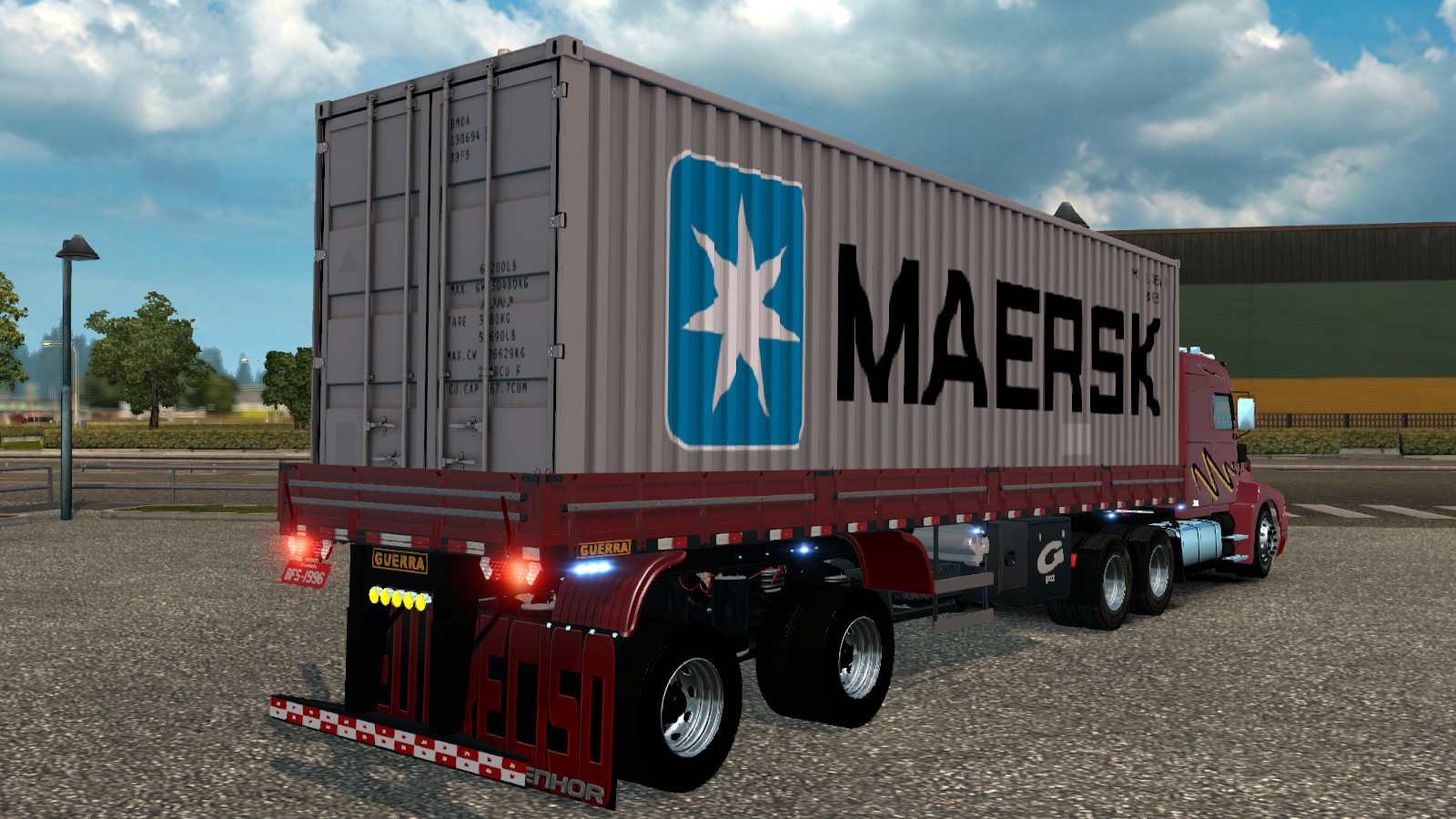 ETS2 BRAZILIAN MODS: REBOQUE GRANEL/CONTAINER 2 EIXOS By Helisson 1.24.X