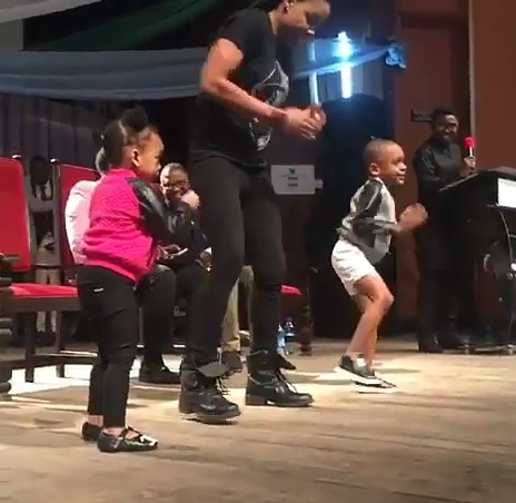 Kaffy the Dance Queen's children show off their dancing skills ...
