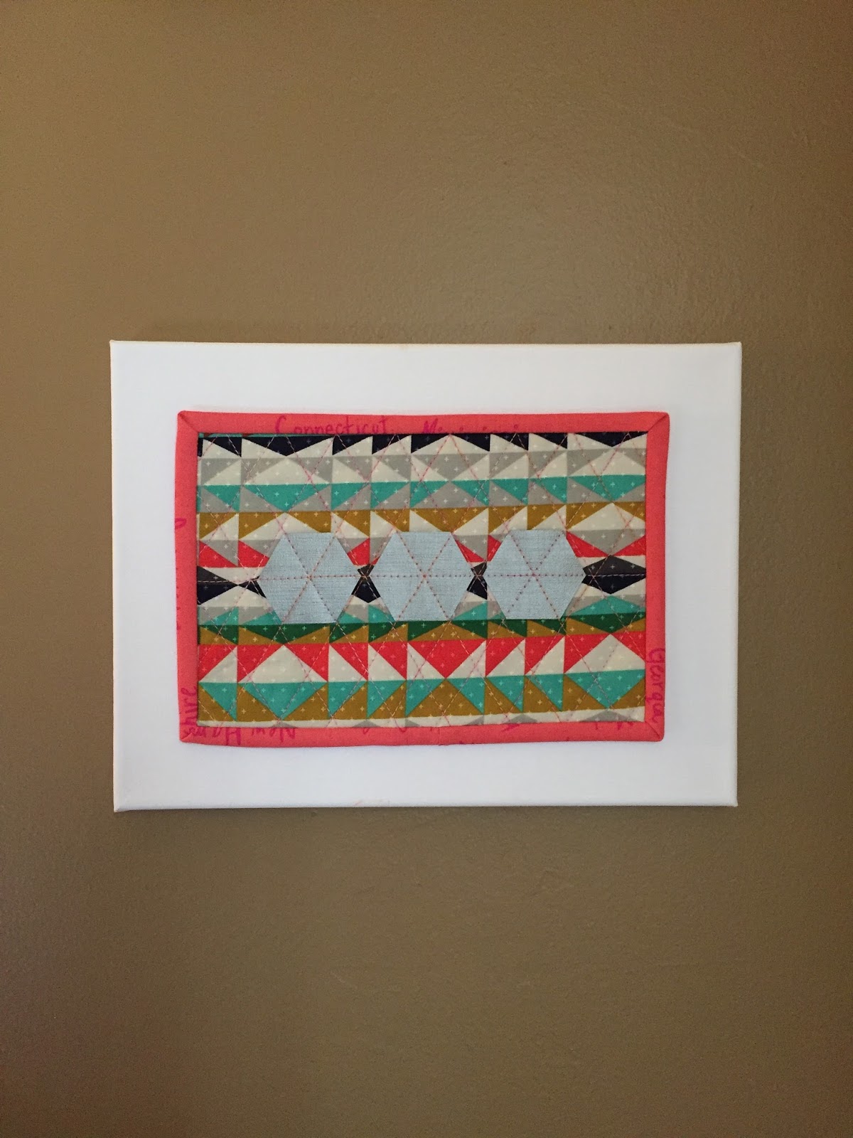 piecefullife : mini quilts on canvas