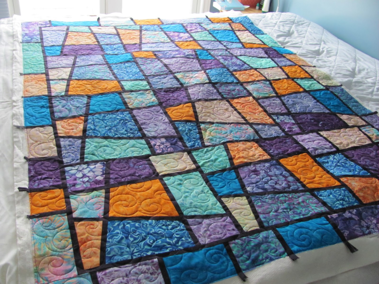 mmm quilts: Stained Glass--Magic Tiles