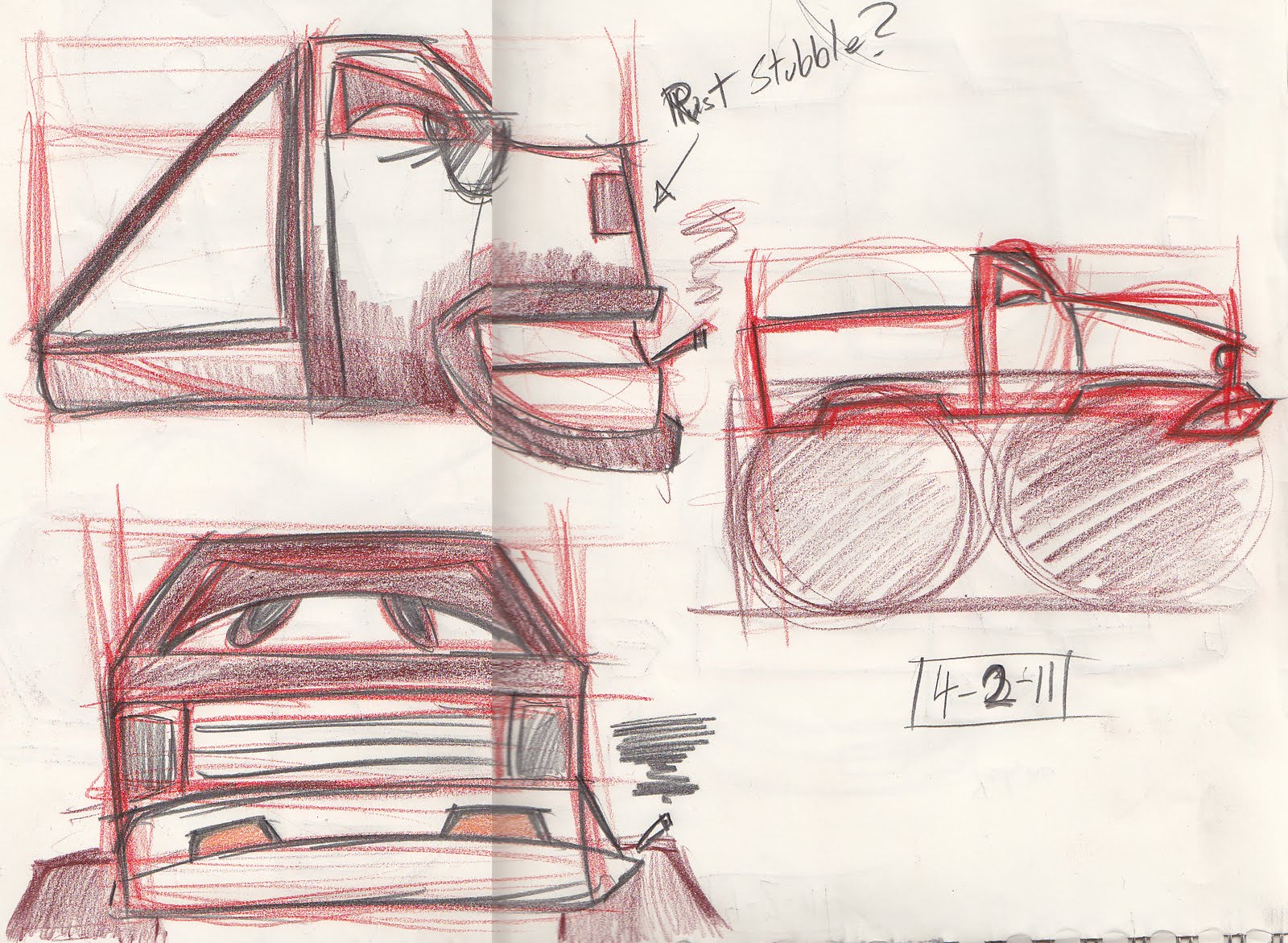 Nicktorious Cartoons!: Bogger sketches.