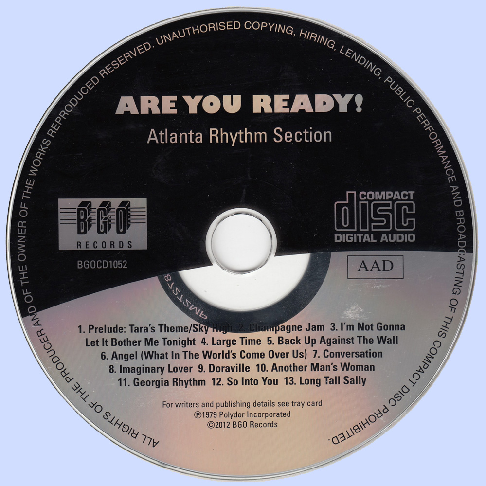 Plain and Fancy: Atlanta Rhythm Section - Are You Ready! (1979 us, fine ...