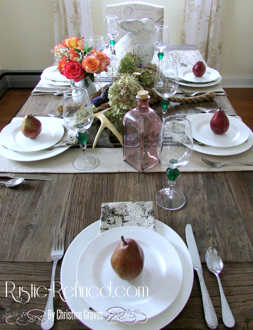 Rustic Tablescape for Spring | Rustic & Refined