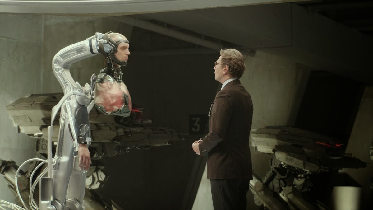 Followed by the obligatory Iron Man-esque automatic suit assembly.